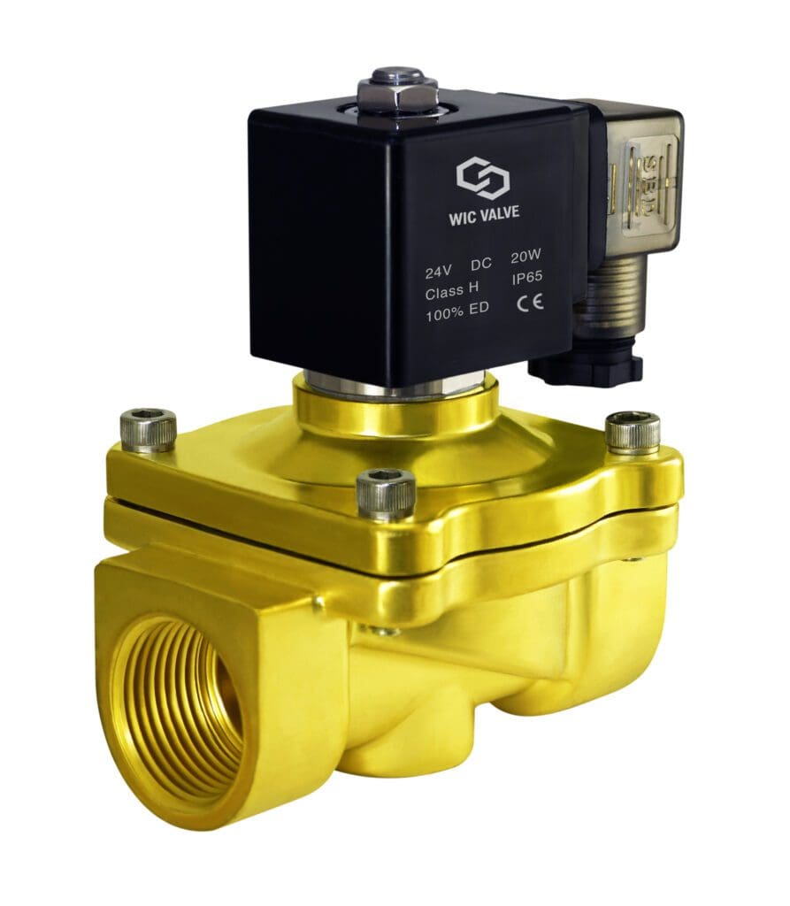 1" Inch Brass General Purpose Electric Solenoid Process Valve