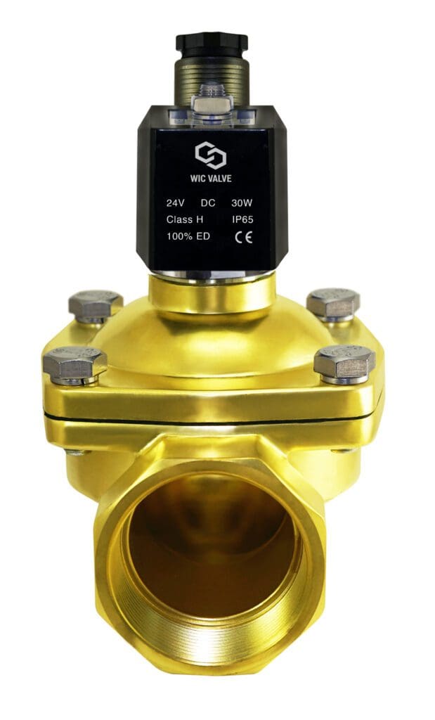 2" Inch Brass Electric Zero Differential Valve for Control - WIC Valve