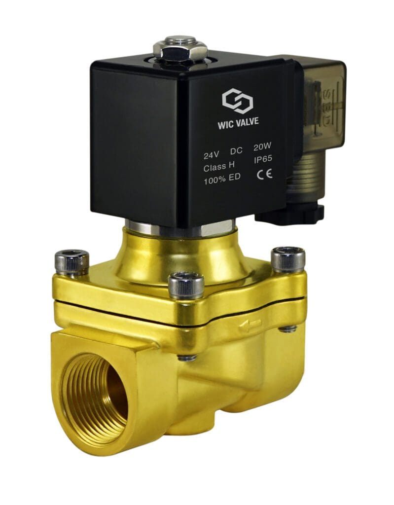 3/4" Inch Brass Zero Differential Electric Solenoid Control - WIC Valve