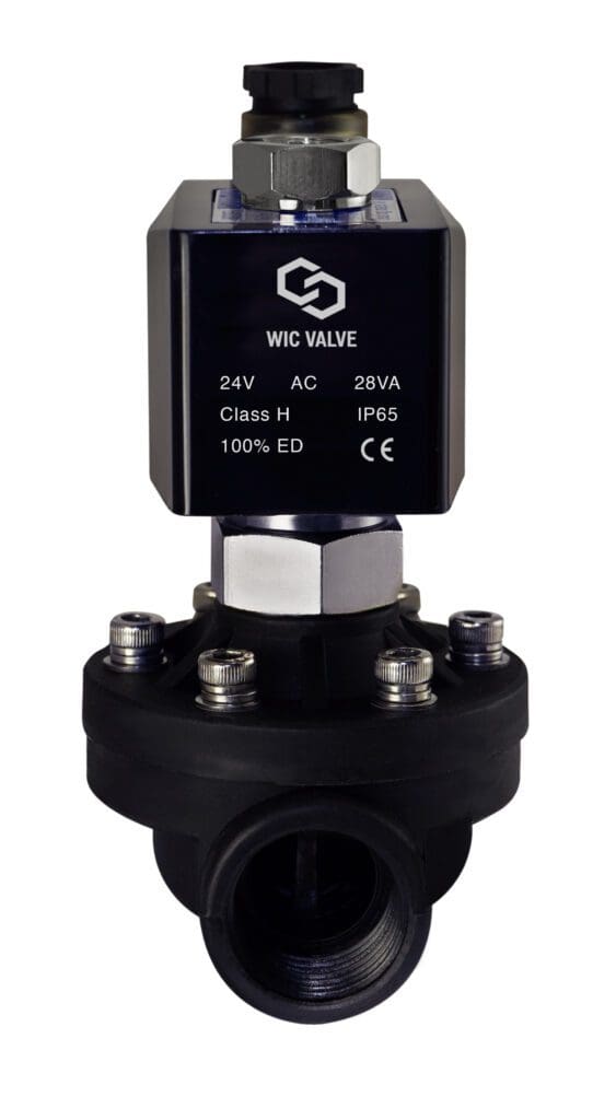 3/4" Inch Normally Open PA66 Plastic Solenoid Valve for Liquids