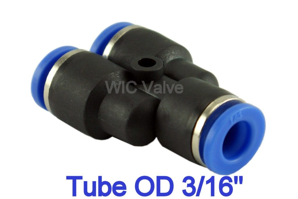 Y Union Connector Tube OD 5/16" Quick Release Air Fitting - WIC Valve