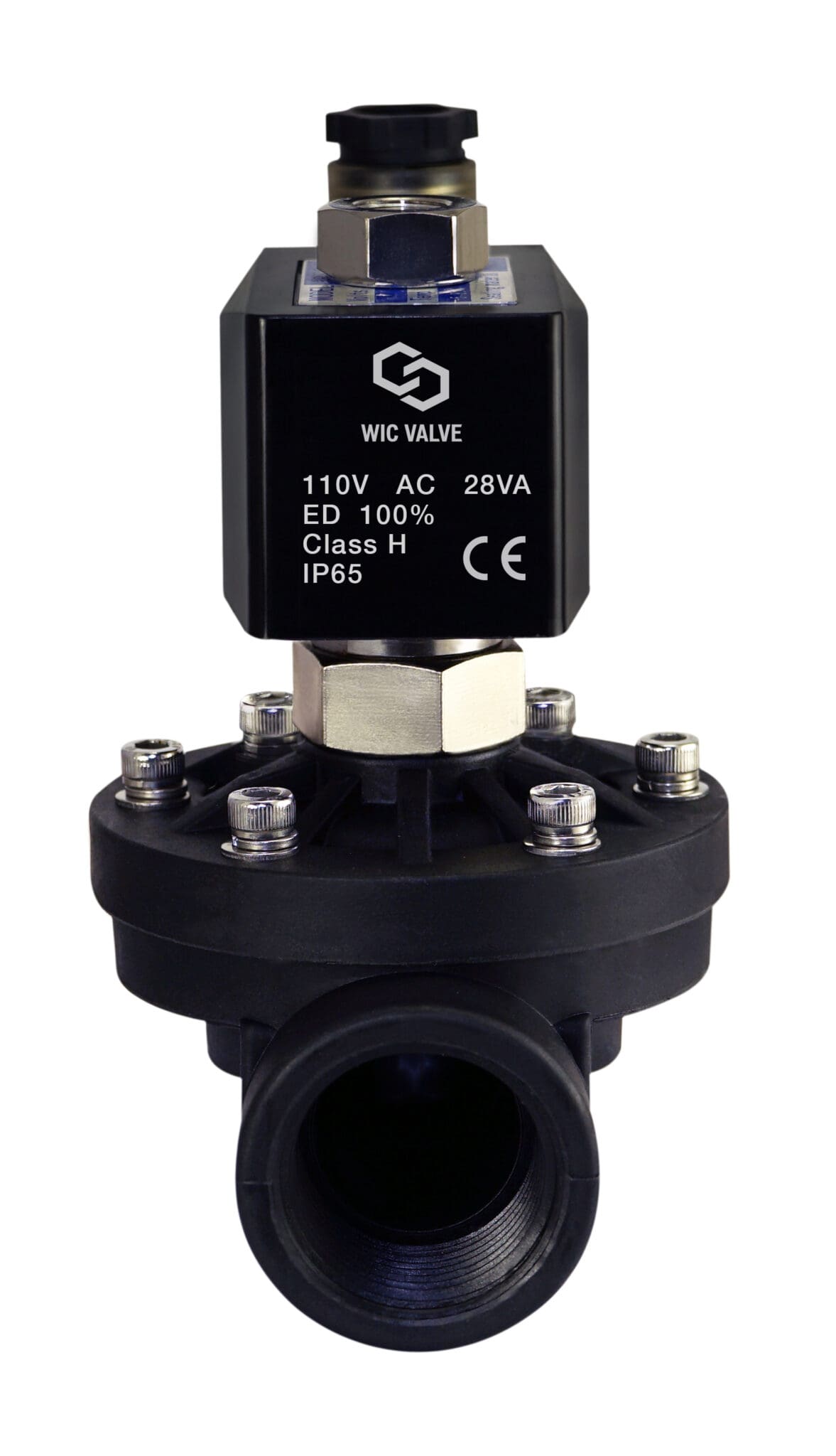 1" Inch Normally Open Plastic Valve: High Flow and Durable - WIC Valve