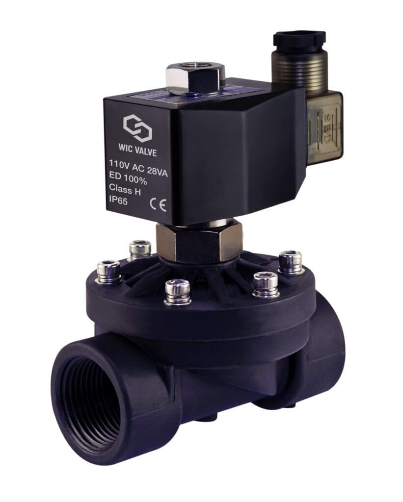 1" Inch Normally Open Plastic Valve: High Flow and Durable - WIC Valve