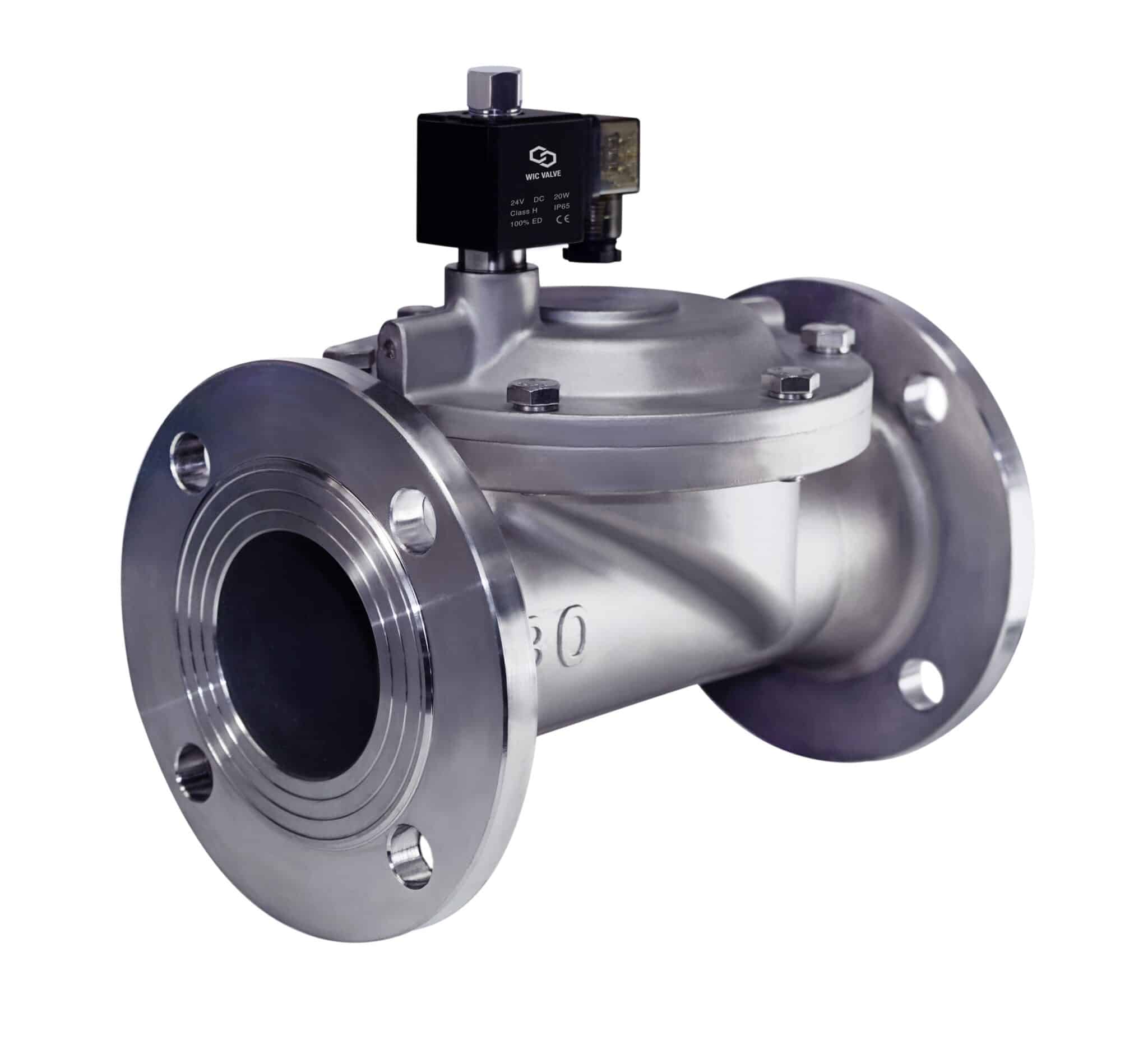 3" Inch Normally Open Electric Solenoid Valve Flange Connection